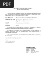 Structural Stability Certificate Overview | PDF
