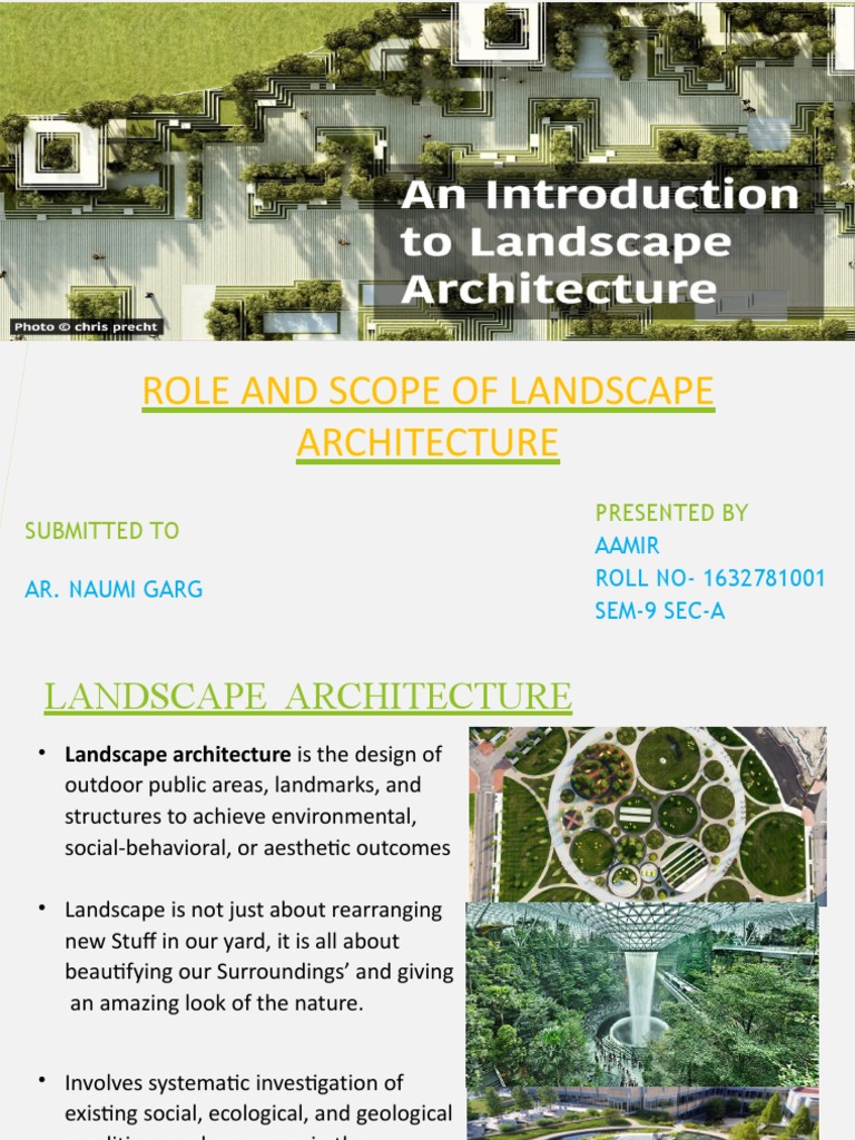 Role of Landscape Architecture | PDF