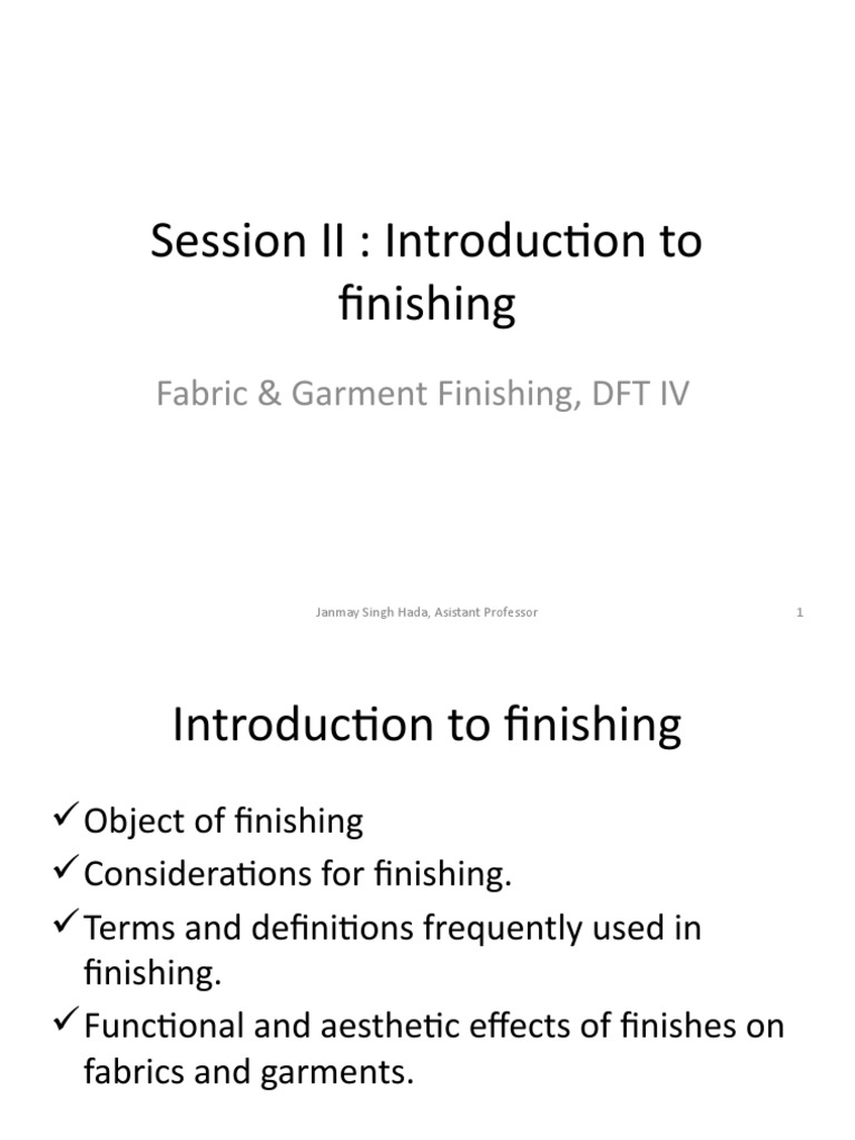Introduction of Finishing 2 | PDF | Textiles | Wool