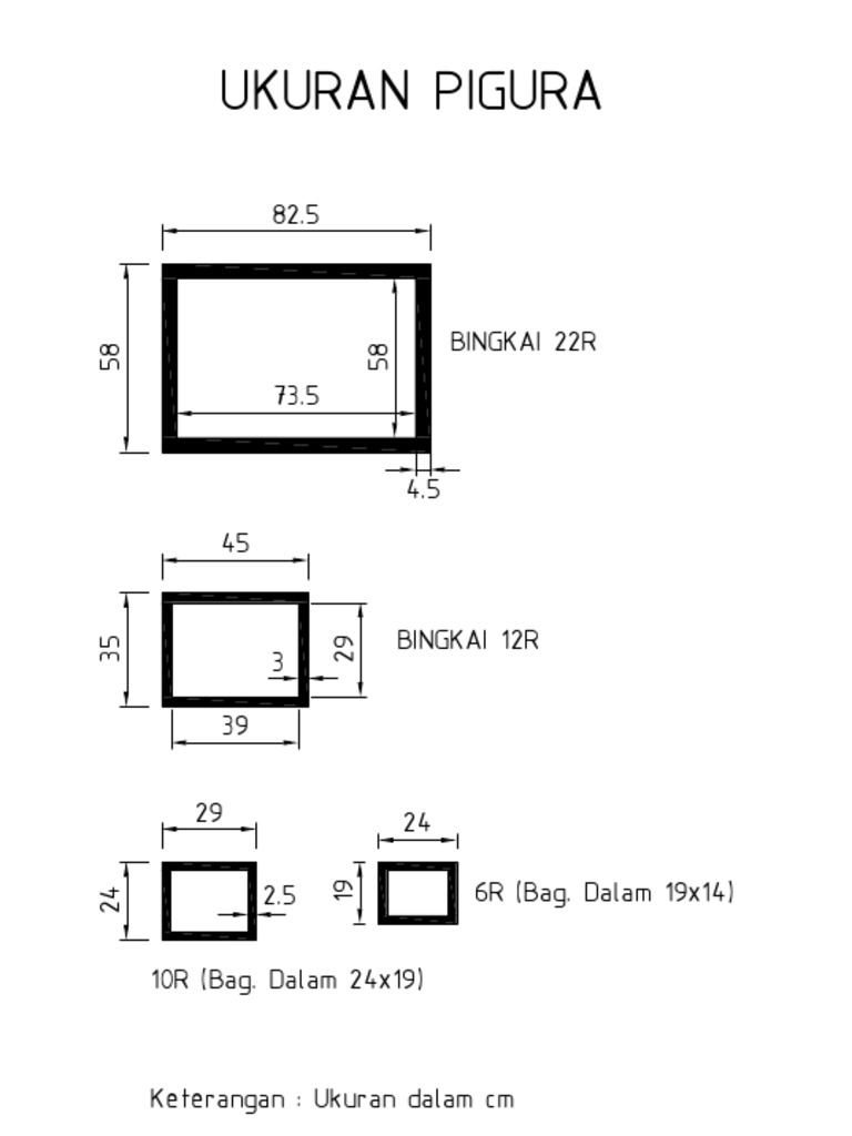 Ukuran Pigura PDF | PDF