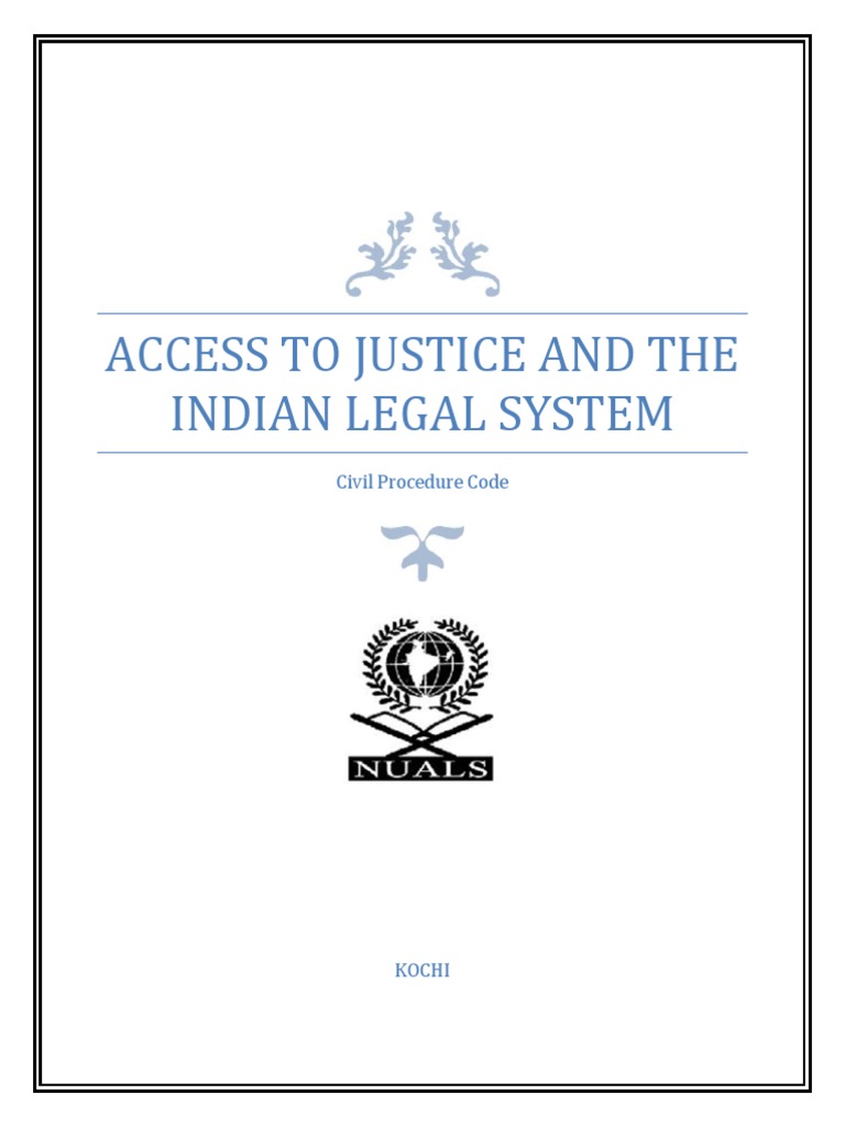Access To Justice and The Indian Legal System PDF | PDF | European ...