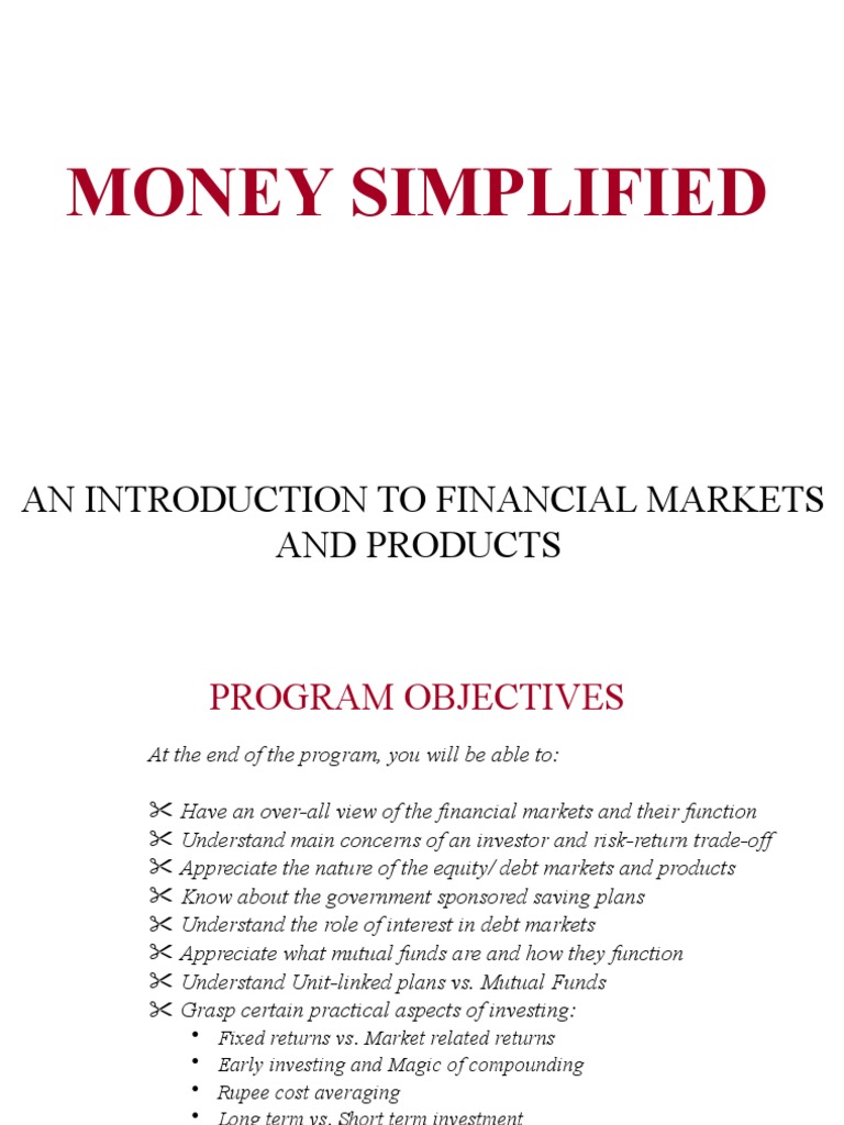 Money Simplified Modified | PDF | Securities (Finance) | Bonds (Finance)