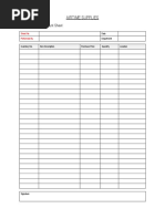 Request Slip Form | PDF