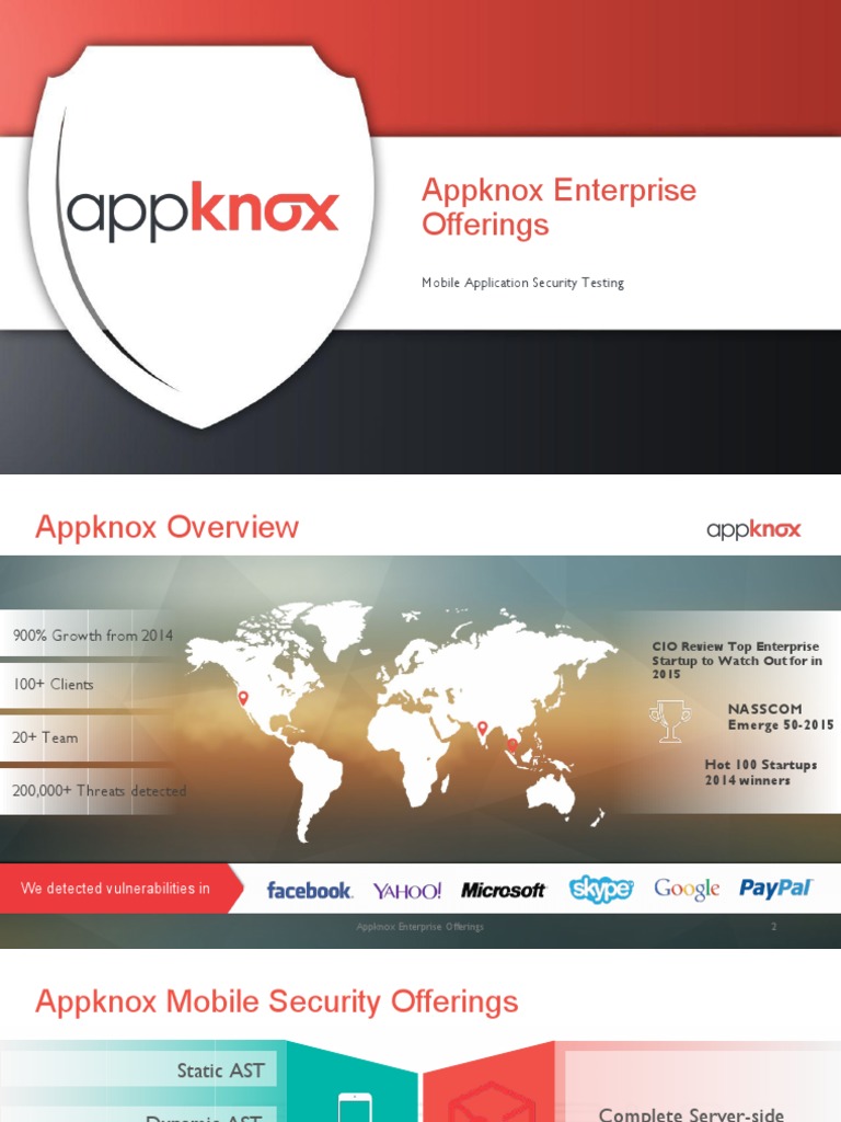 Appknox Enterprise Offerings Mobile Application Security Testing Pdf Mobile App Software