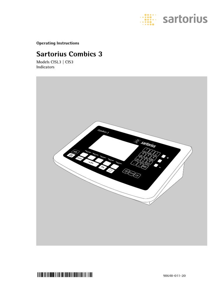 Man Sartorius | PDF | Parameter (Computer Programming) | Electrical Connector