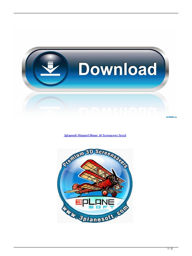 3planesoft Haunted House 3d Screensaver Serial PDF | PDF | Computing | Software