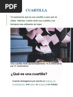 Cuántas hojas son 5 cuartillas | PDF | Métodos y materiales de ...