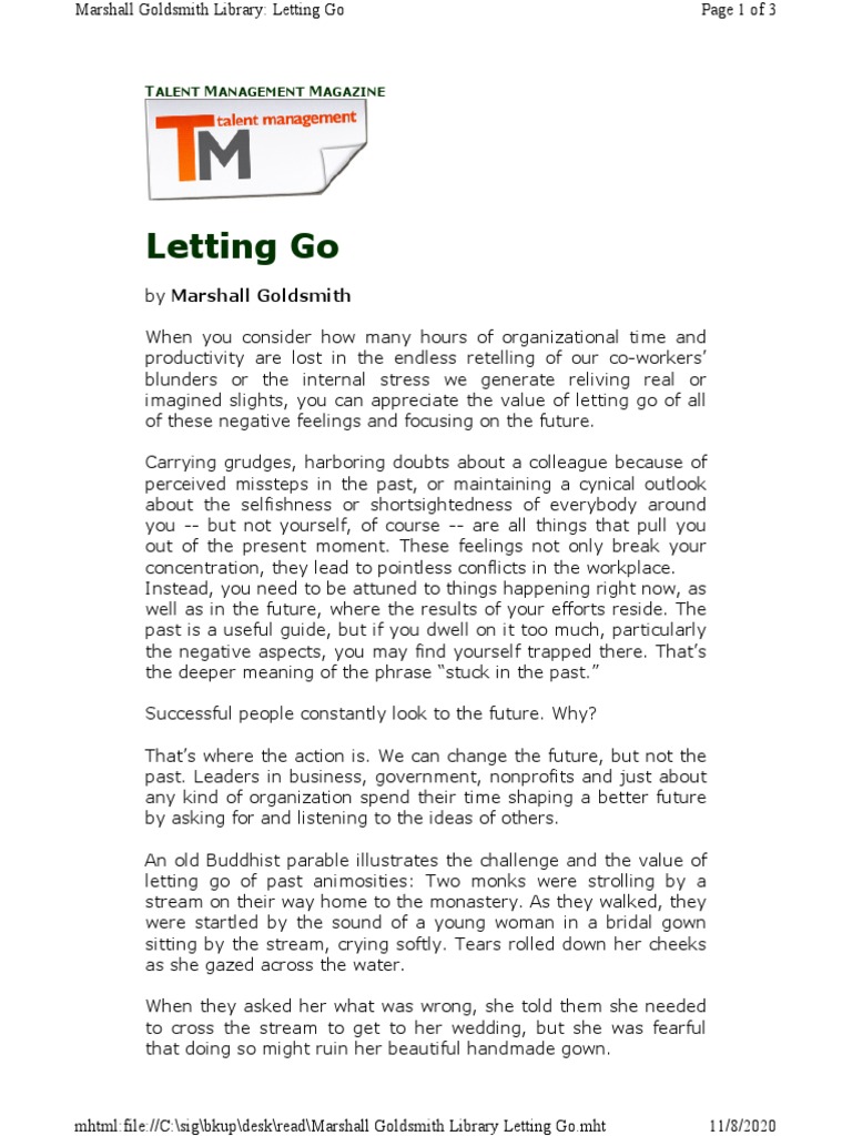 Letting Go Pdf Pdf
