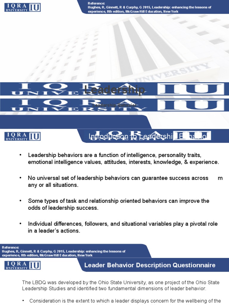 Leadership Behavior | PDF | Competence (Human Resources) | Leadership