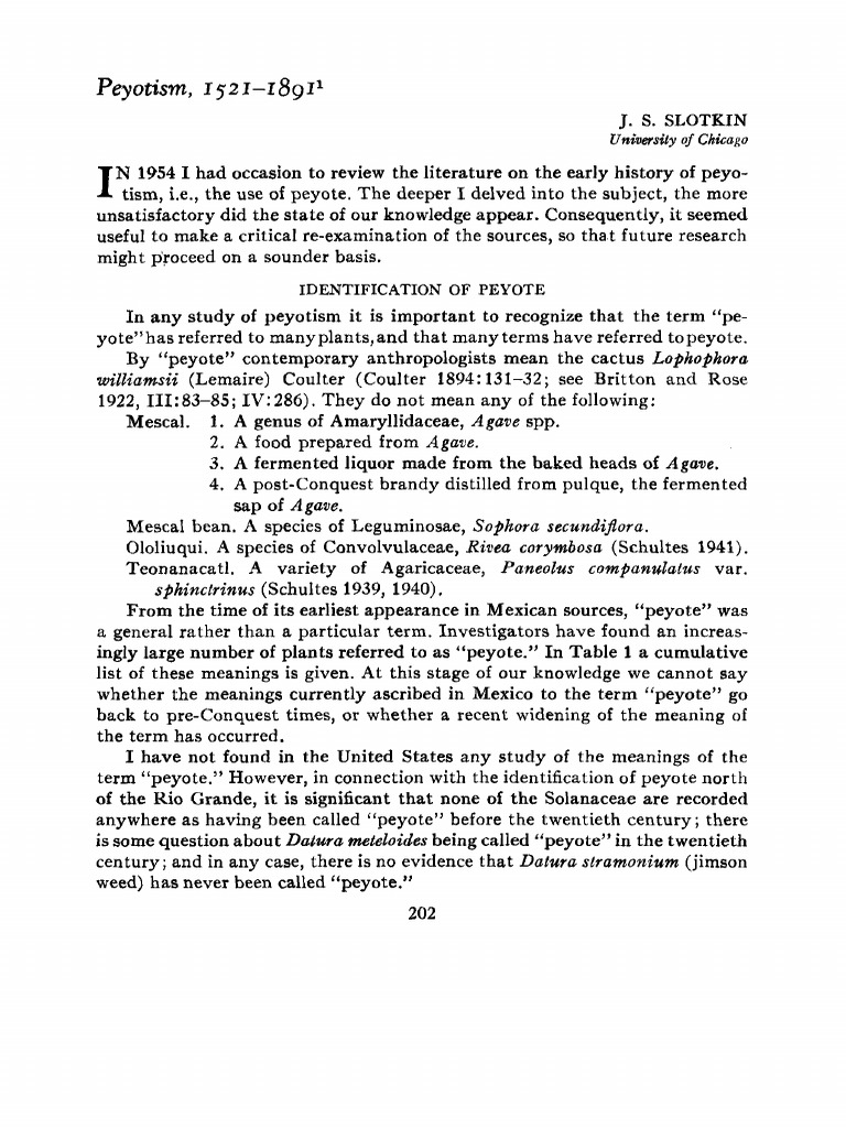 Peyotism in Early North America | PDF | Apache | Cheyenne