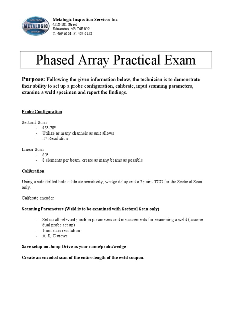 Phased Array Practical Exam | PDF | Technology & Engineering