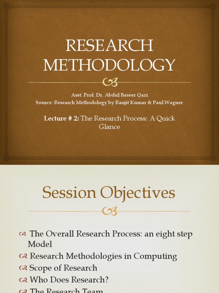 Research Methodology: The Research Process: A Quick Glance | PDF ...
