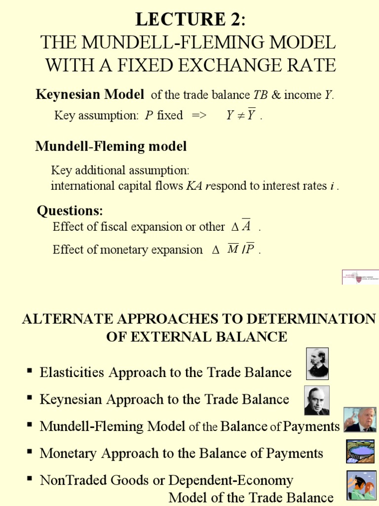Mundel Flemming Model Hardvard | PDF | Demand | Macroeconomics