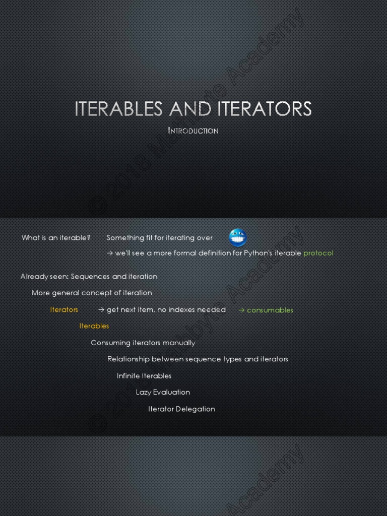 Iterables | PDF | Control Flow | Software Engineering