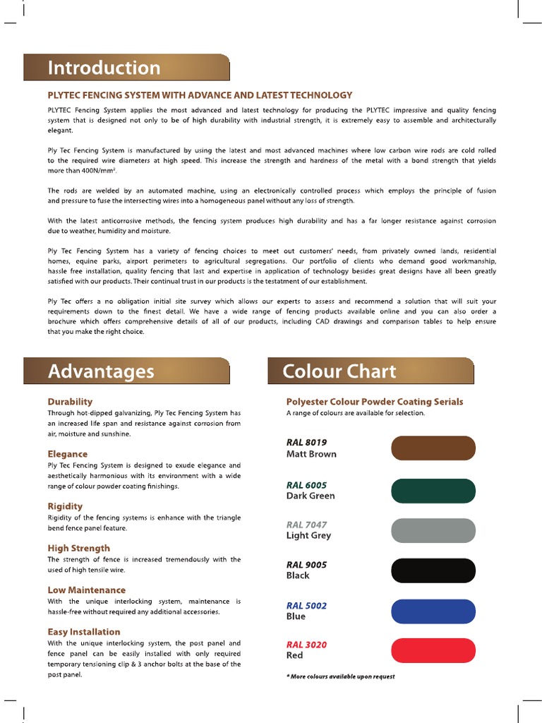 Plytech Fencing Brochure | PDF | Nature