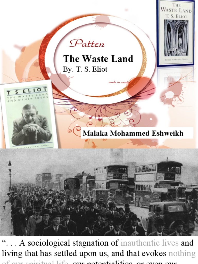 The Waste Land: By. T. S. Eliot | PDF | T. S. Eliot | Salvation