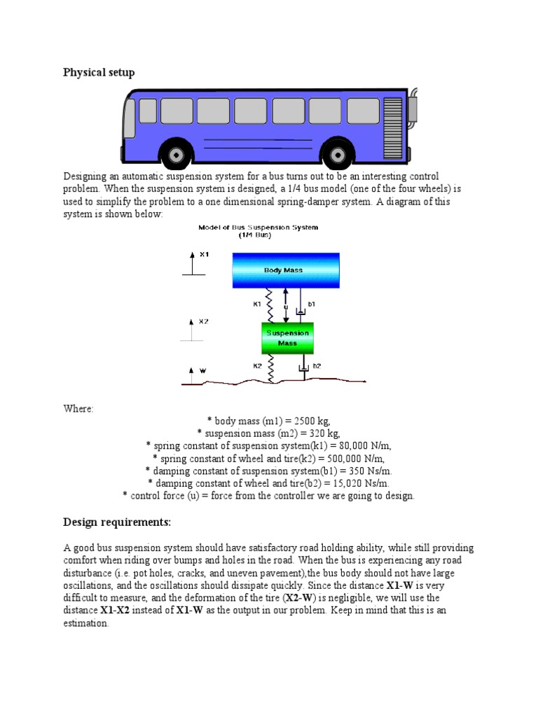 Bus Suspension Modeling in Simulink | PDF | Control Theory | Applied Mathematics