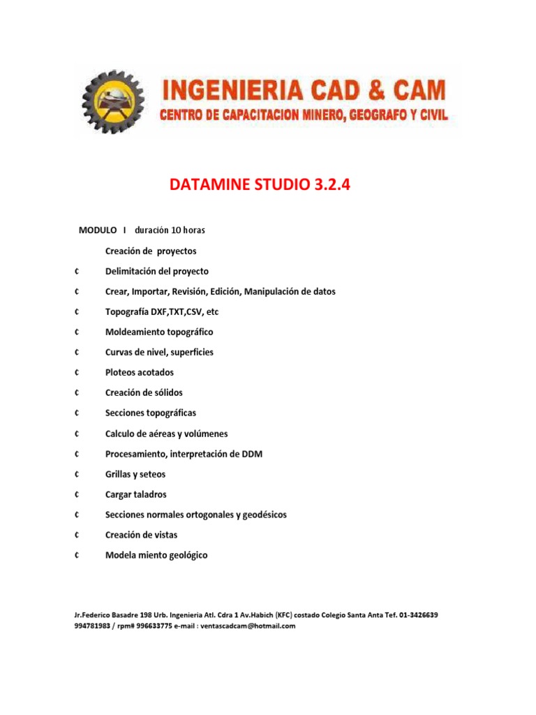 Datamine Studio 3.22 | PDF | Arte | Tecnología