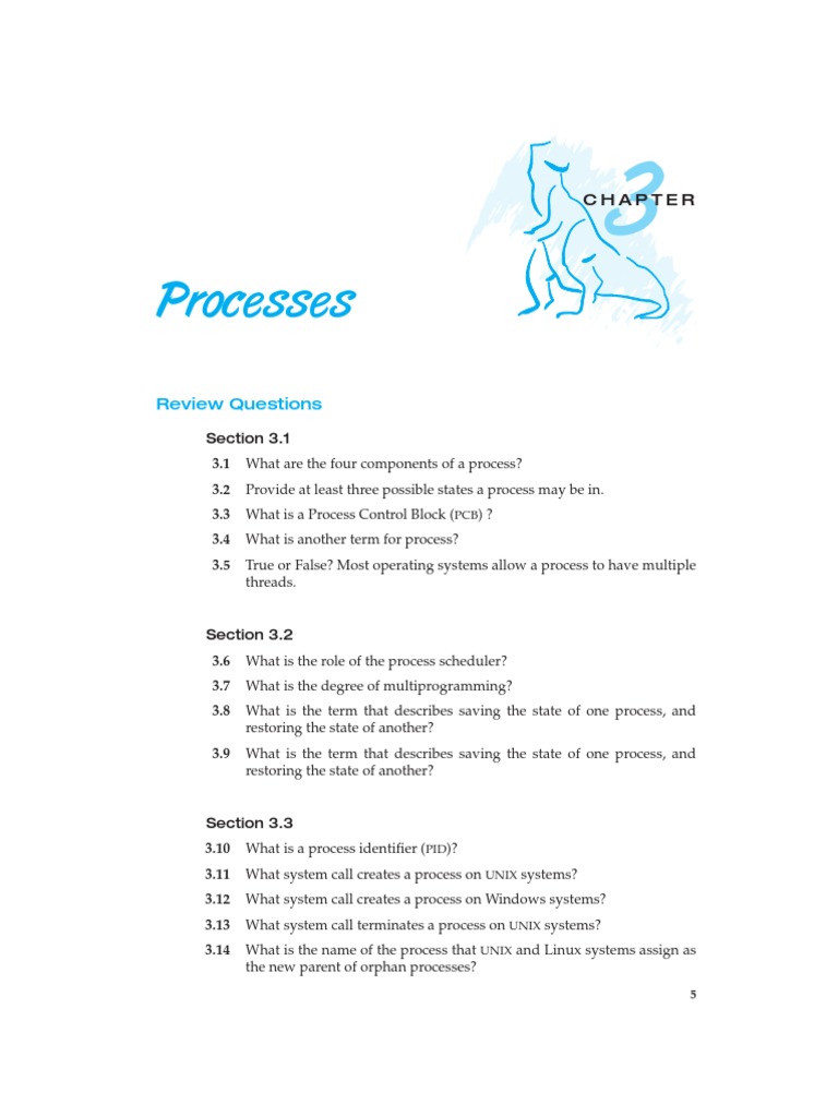 Processes: Review Questions | PDF | Message Passing | Process (Computing)
