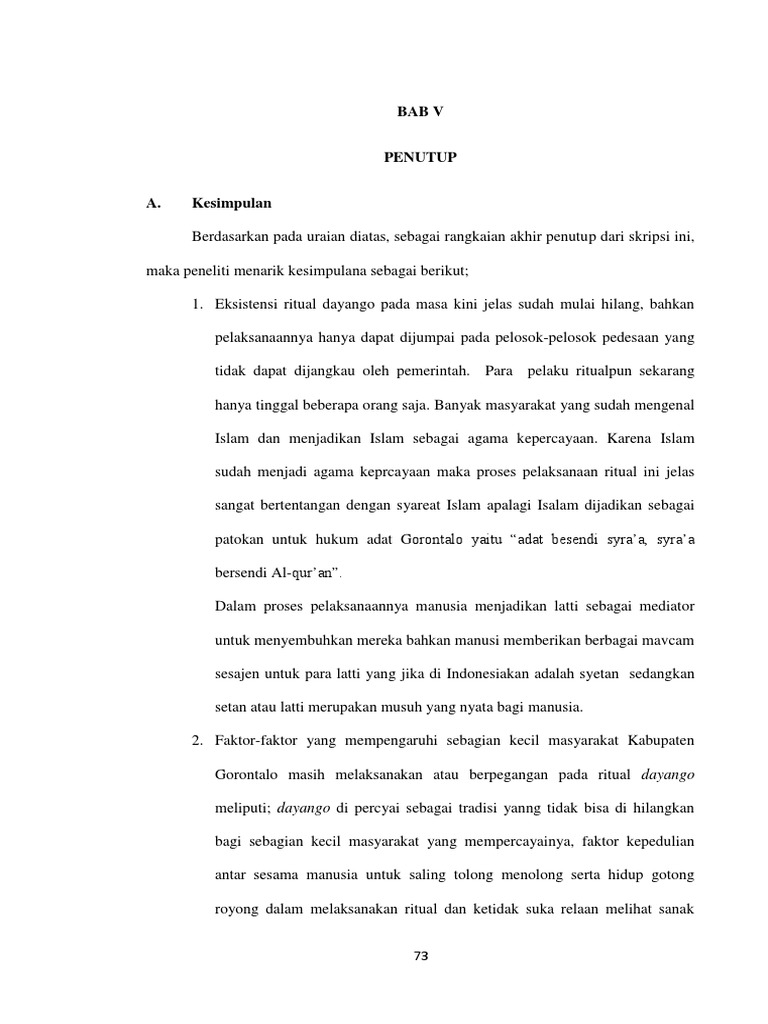 Ritual Dayango di Gorontalo: Eksistensi dan Tantangan | PDF | Kesehatan ...