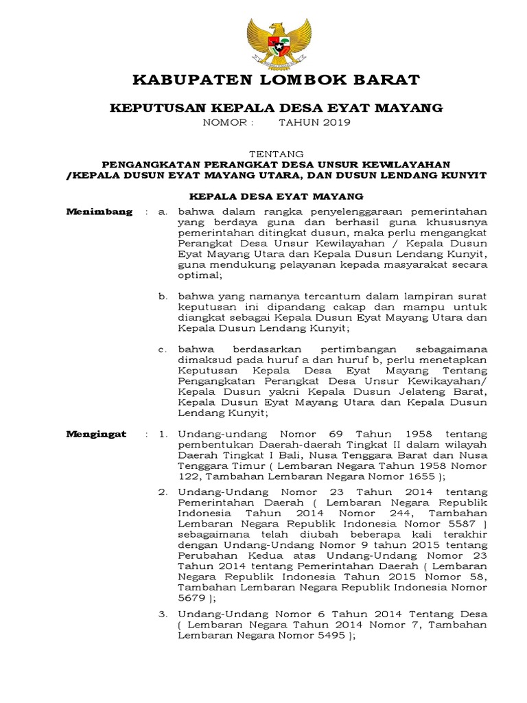 SK Kadus DGN BA Pansel 2019 | PDF