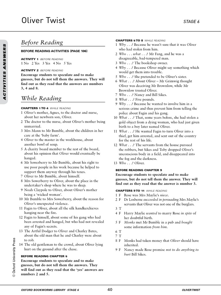 Answer Newobwolivertwistans PDF | PDF | Oliver Twist | Charles Dickens ...
