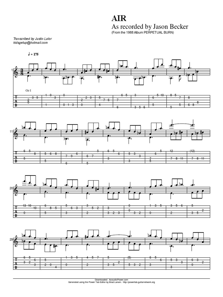 Jason Becker - Air PDF | PDF