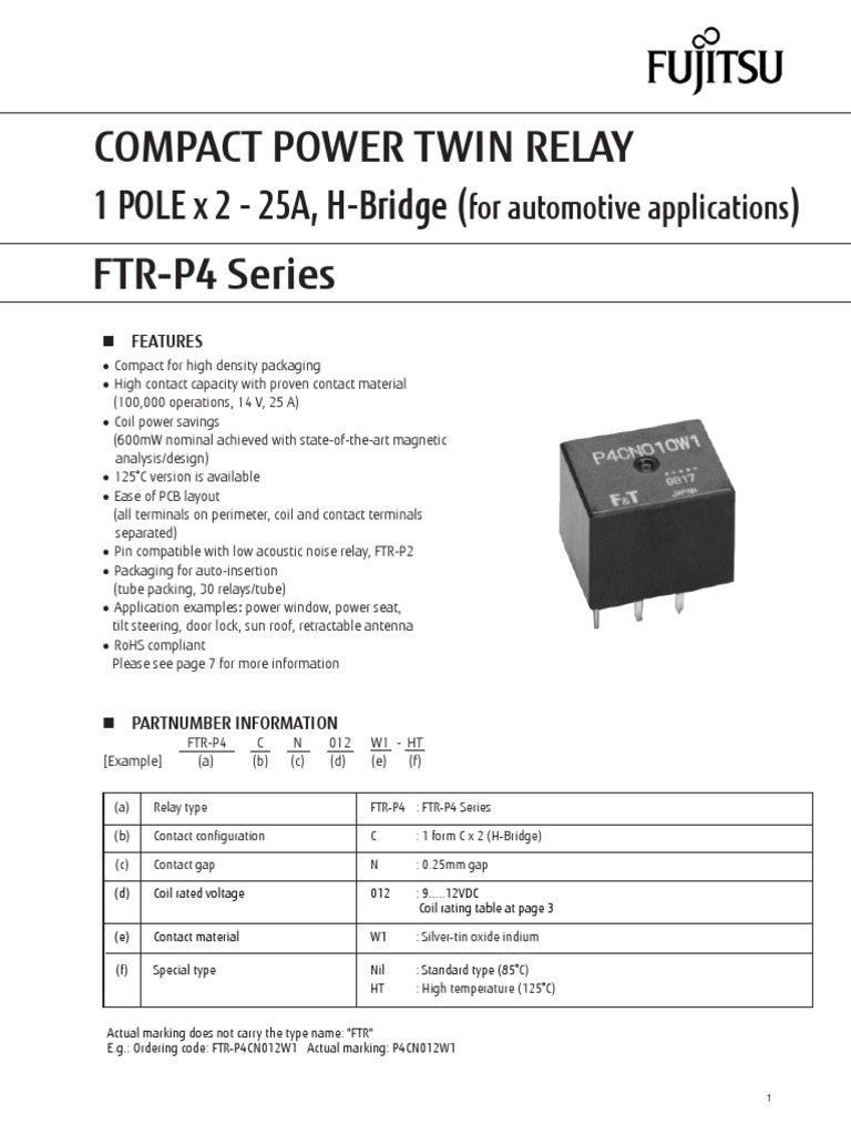 FTR-P4 - Ponte H | PDF | Relay | Inductor