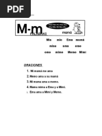 Ma Me Mi Mo Mu Mo Mi Mu Ma Me Mamá Memo Ema Mimi Amo Ama Mima Mío | PDF ...