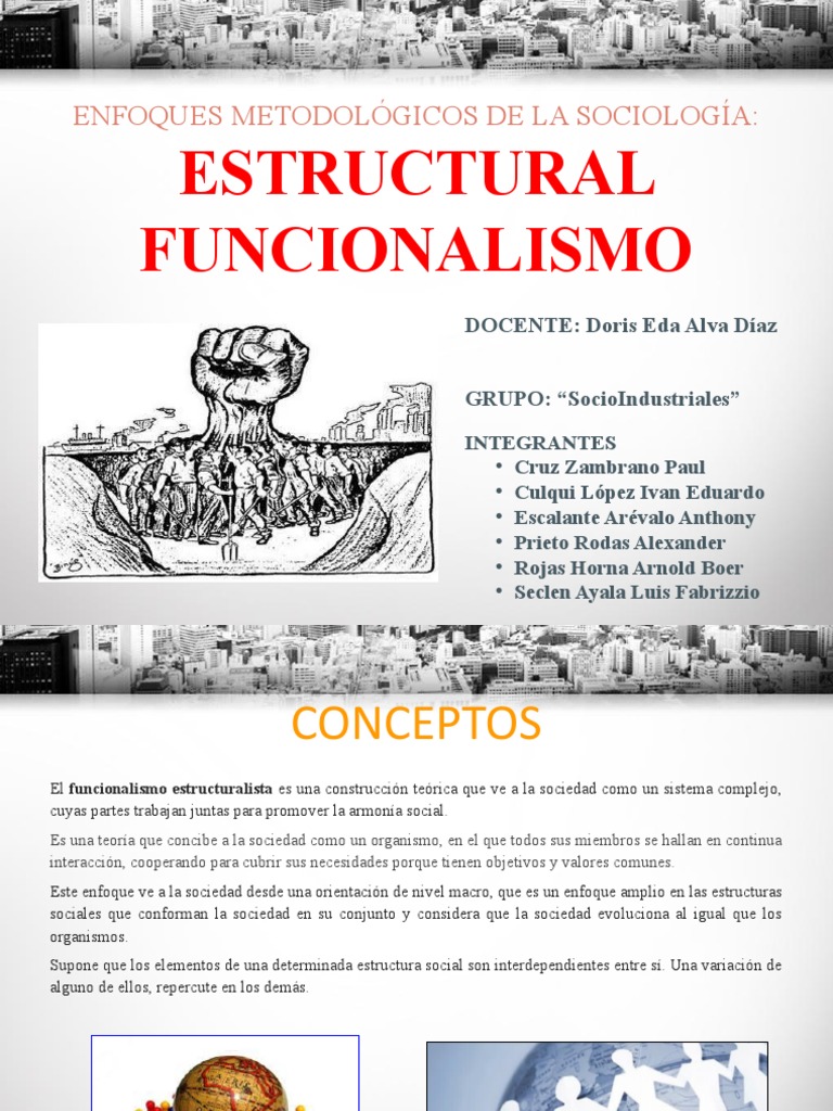Estructural Funcionalismo | PDF | Teorías sociológicas | Sociología
