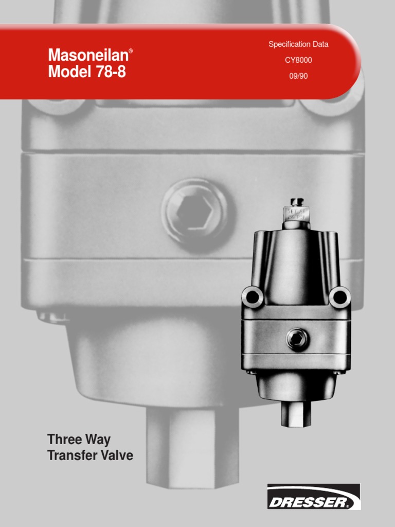 Three Way Transfer Valve CY8000-0990 | PDF | Valve | Hydraulics