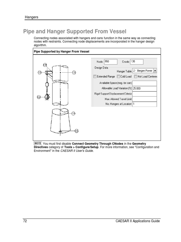 2 - Pipe and Hanger Support From Vessel | PDF