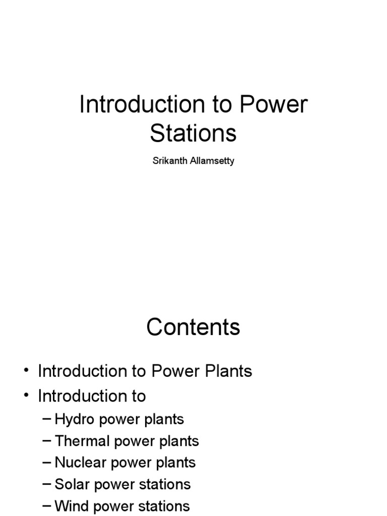 2.chapter - 1 - Introduction To Power Stations | PDF | Power Station ...