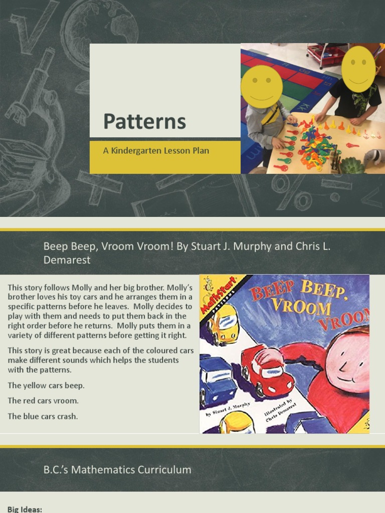Patterns: A Kindergarten Lesson Plan | PDF