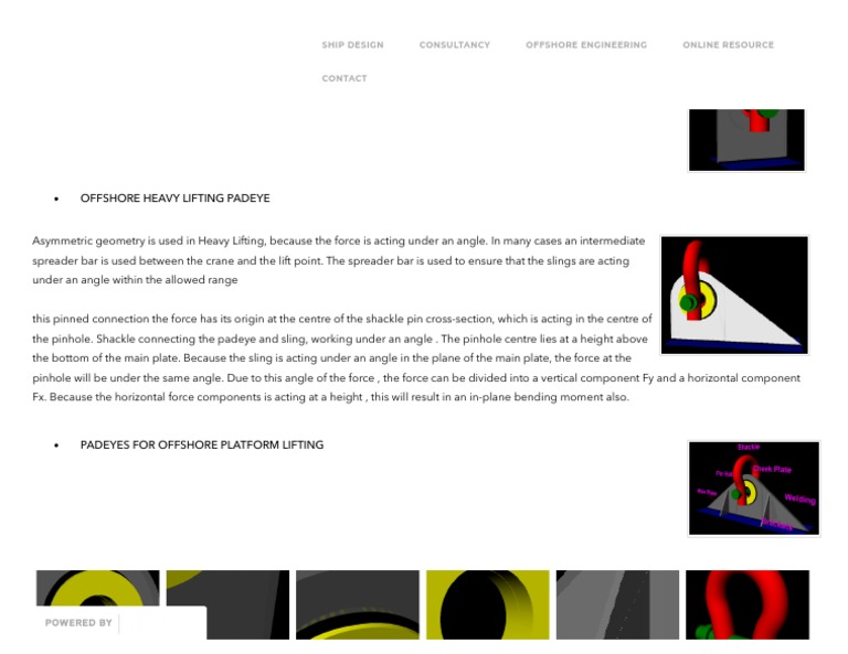 Padeye Design and Calculation - 2 | PDF