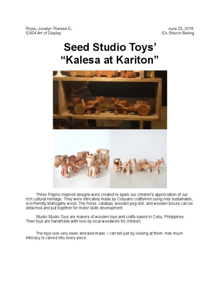 Seed Studio Toys' "Kalesa at Kariton" | PDF | Home & Garden