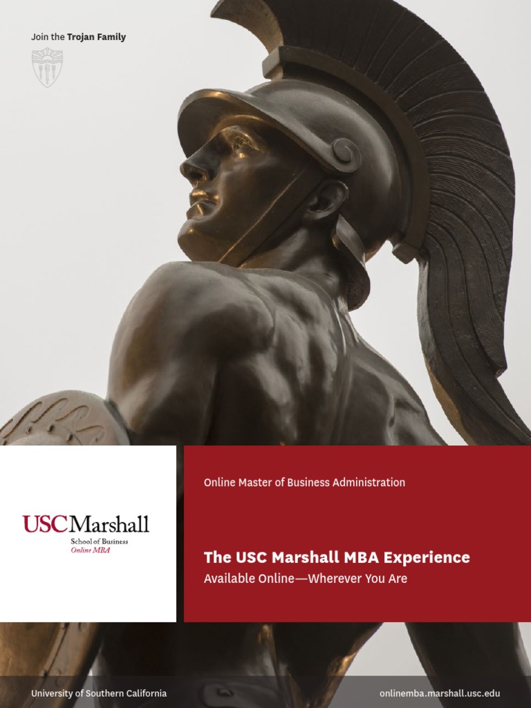 The USC Marshall MBA Experience: Join The Trojan Family | PDF ...