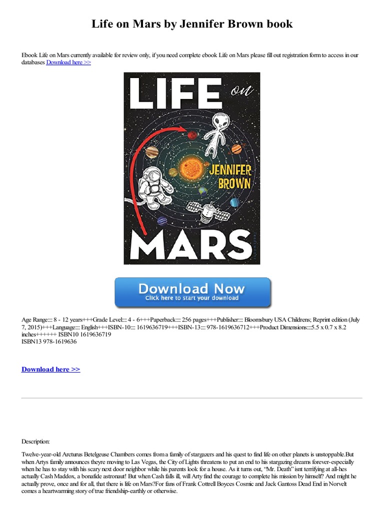 Life On Mars by Jennifer Brown Book: Download Here | PDF | Poetry