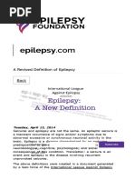 Practical Definition of Epilepsy Explained | PDF | Epilepsy | Medicine