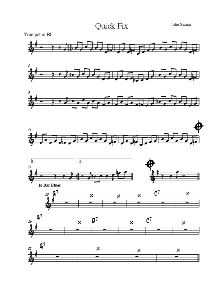 Quick Fix Trumpet | PDF