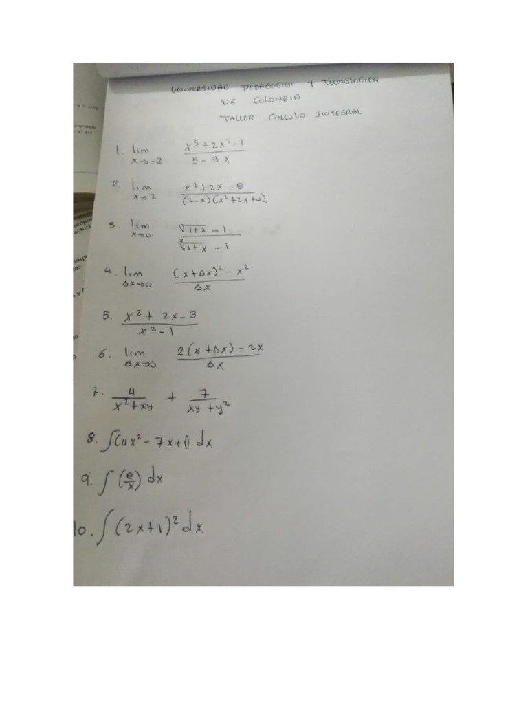 Ejer Calculo | PDF | Factorización | Notación Matemática