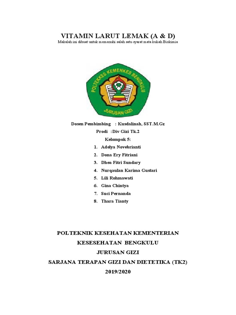 Makalah Vitamin A & D | PDF