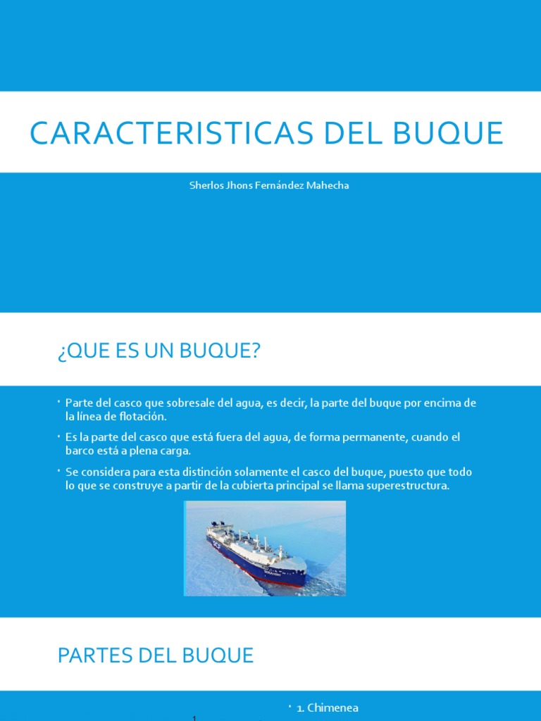 Caracteristicas Del Buque | PDF | Barcos | Envío