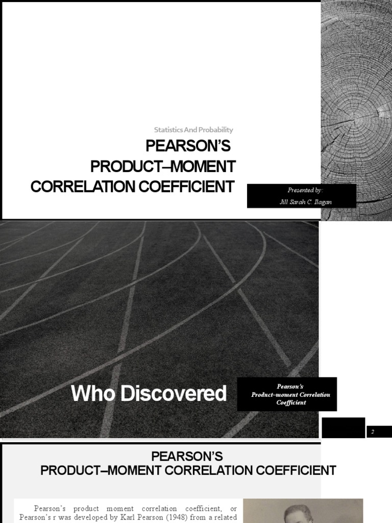 Pearson'S Product-Moment Correlation Coefficient: Statistics and Probability | Download Free PDF ...