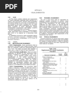 Asme Sec V Article 9 Visual Examination | PDF | Lighting | Visual Acuity