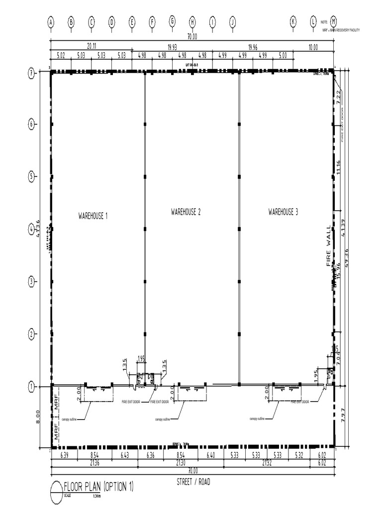 Floor Plan (Option 1) : Warehouse 2 Warehouse 1 Warehouse 3 | Download ...