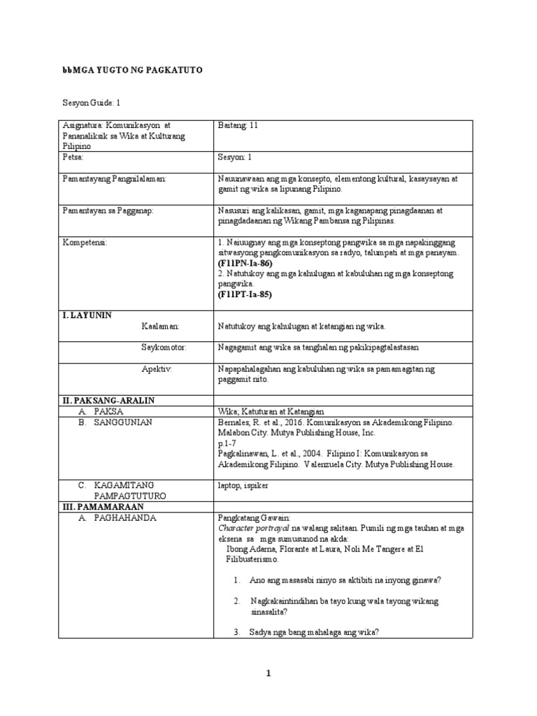 Grade 11 1st Sem | PDF