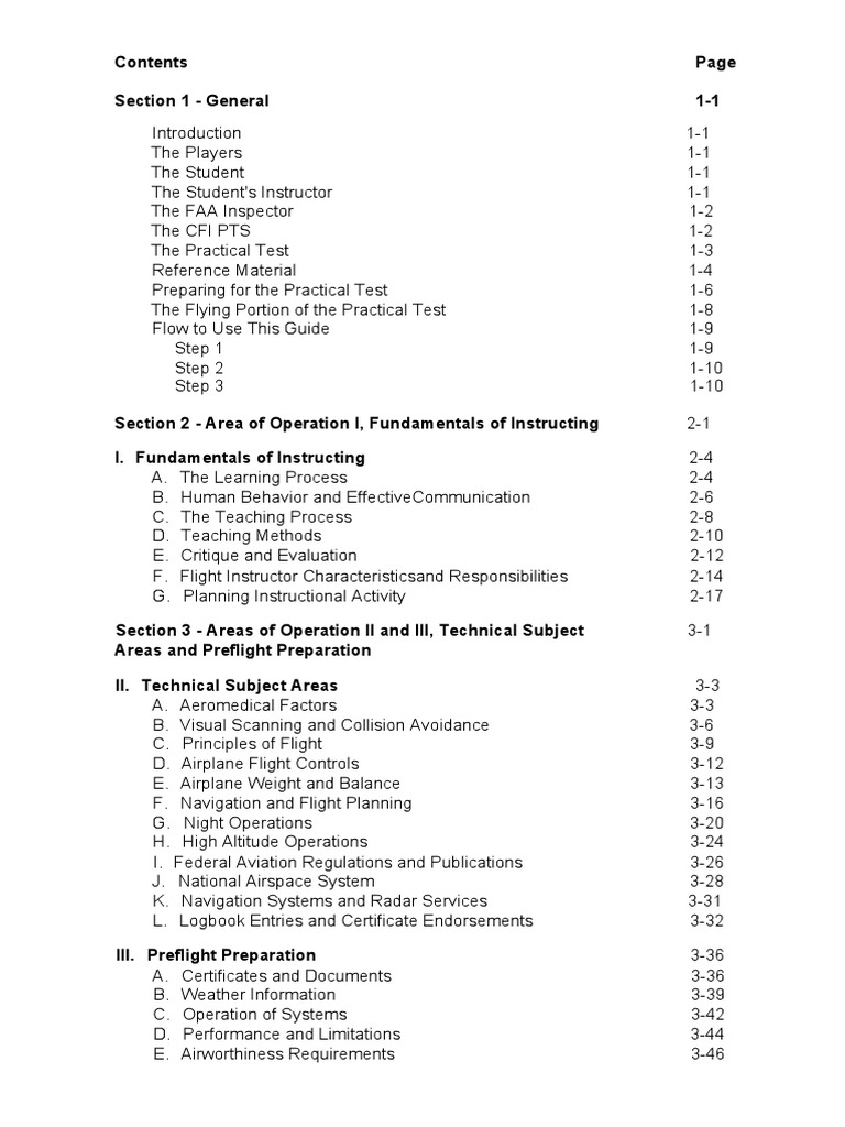 CFI Preparation Guide PDF | PDF | Flight Instructor | Federal Aviation ...