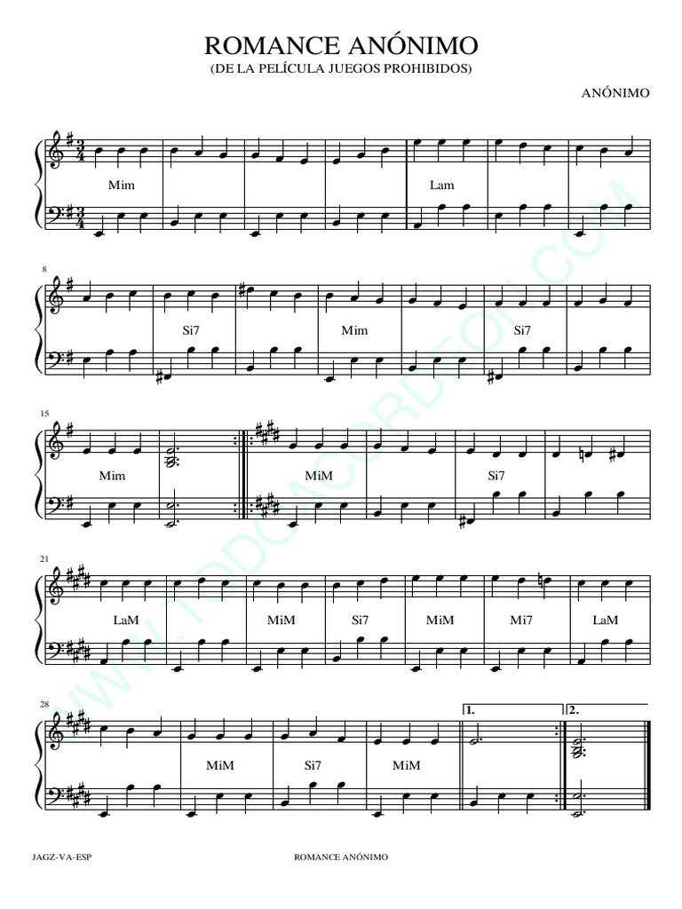 Romance Anonimo-1 | PDF