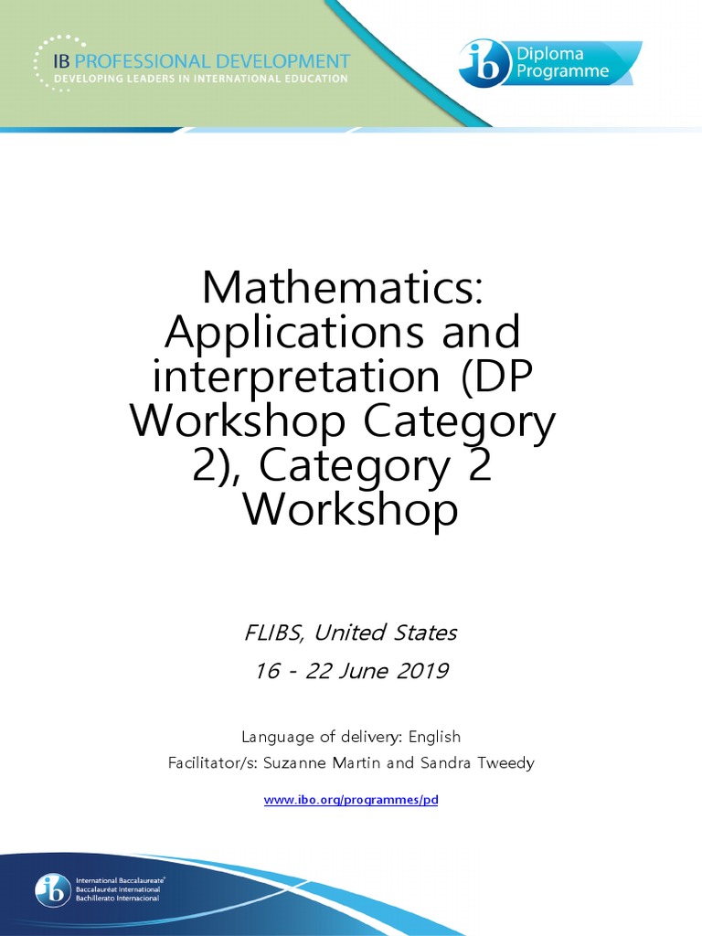 IB Math Applications Syllabus Sample Problems PDF | PDF | Function ...